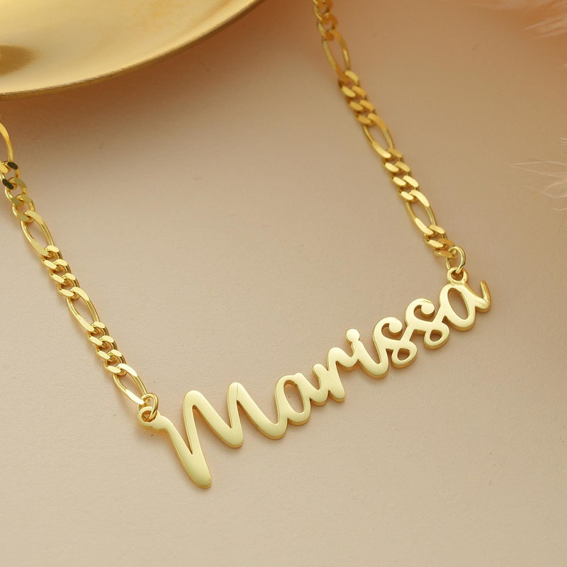 Gold Name Necklace - Etsy