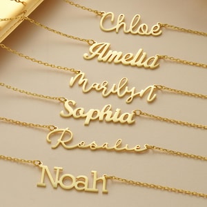 necklace with name on it etsy