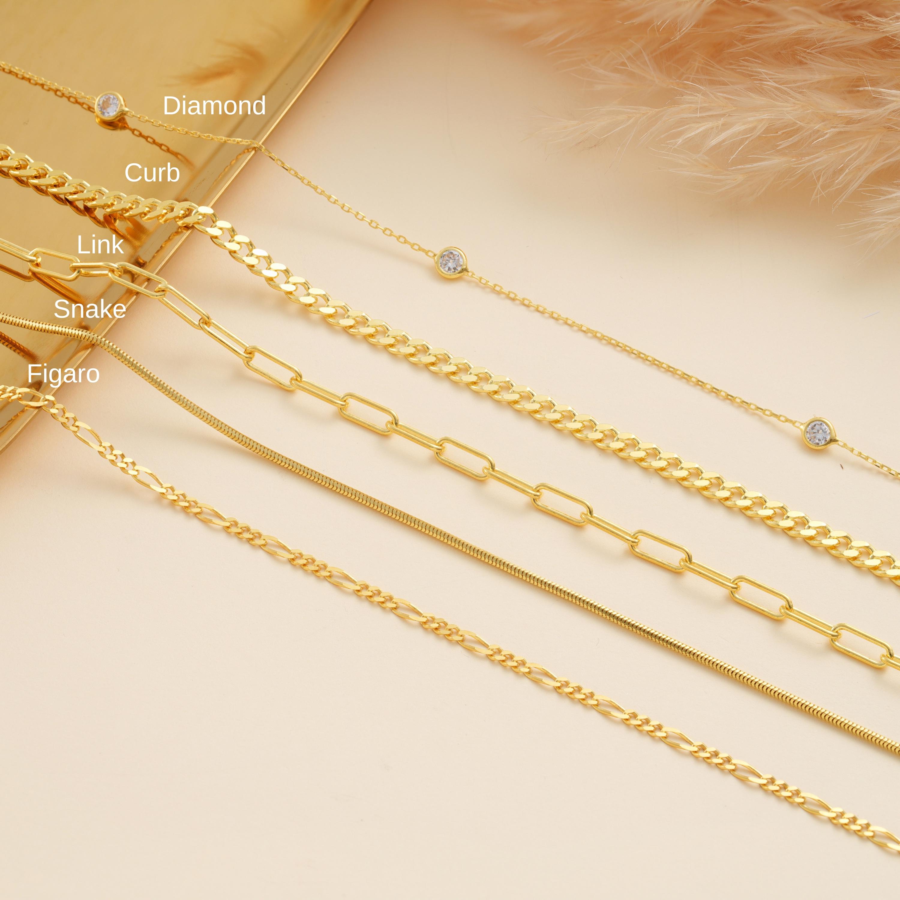 Custom 14K Gold Name Necklace , Personalized Name Jewelry , Women ...