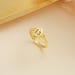 14K Gold Lucky Number Signet Ring , Personalized Gold Ring , Gothic ...