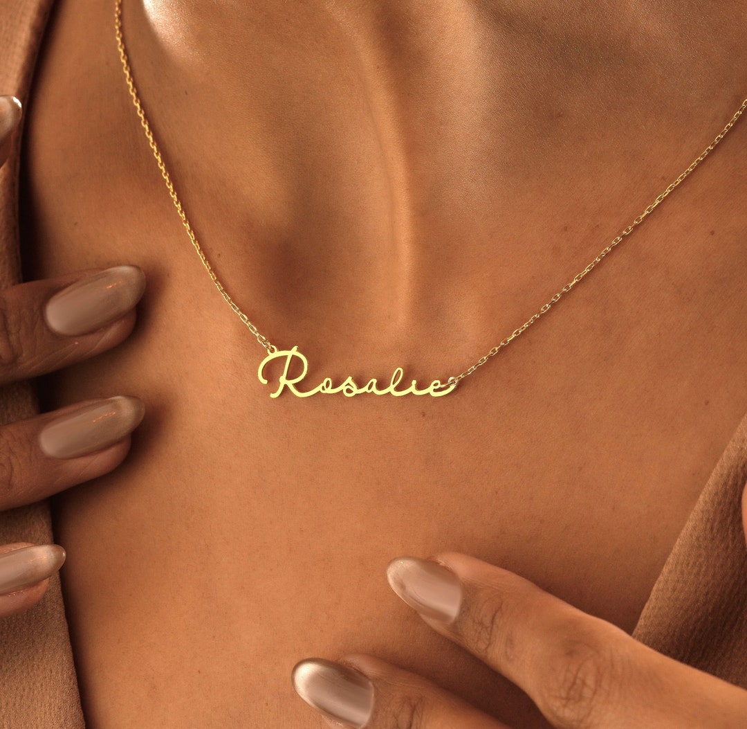 14k necklace with name store
