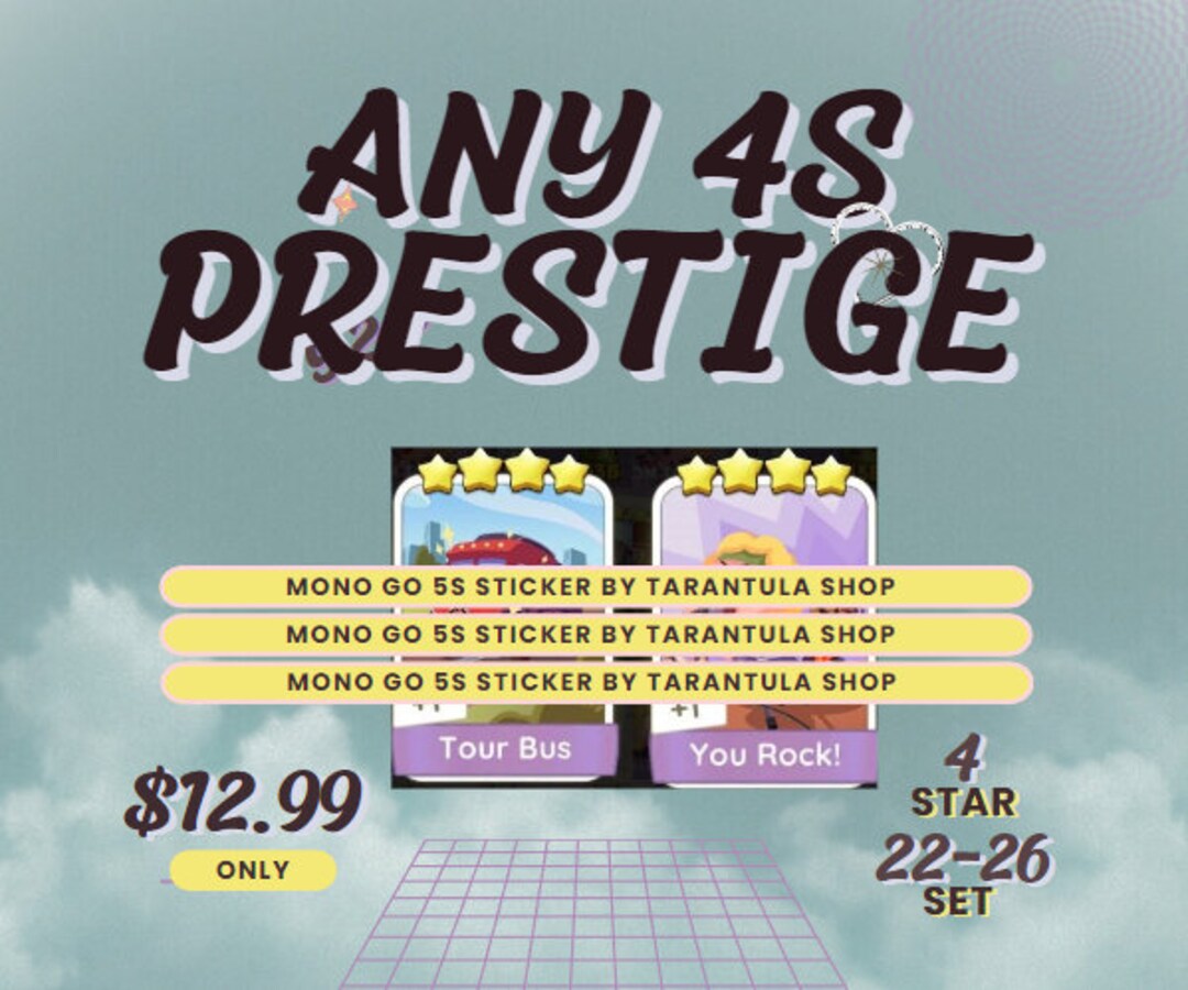 Any 4 Stars Mnply Go Prestige Sticker - Etsy