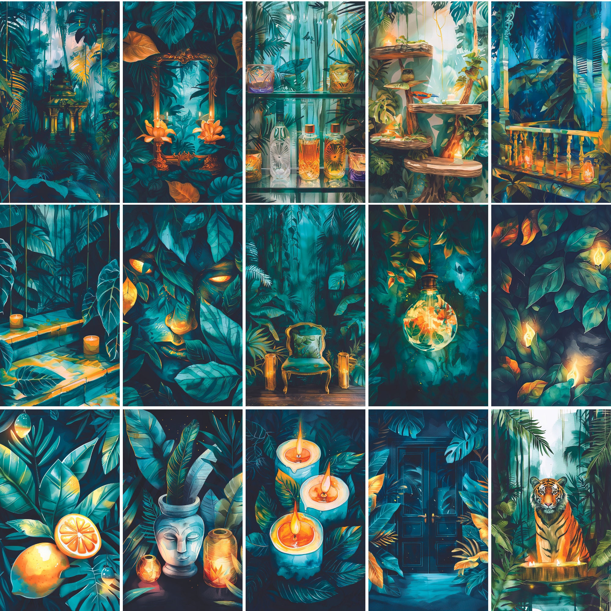 Jungle Chronicles Junk Journal Pages, Tropical Digital Paper (PDF & JPG ...