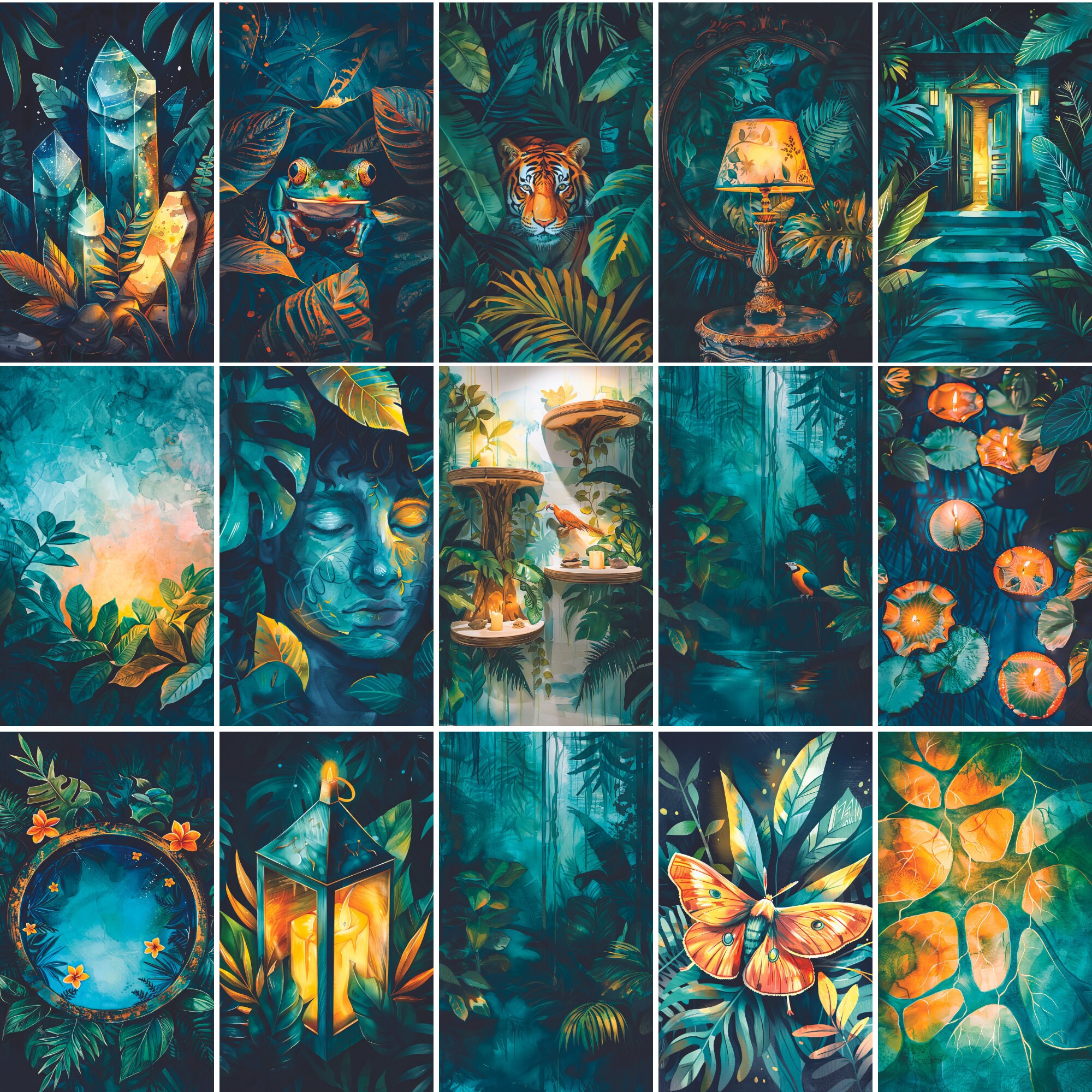Jungle Chronicles Junk Journal Pages, Tropical Digital Paper (PDF & JPG ...