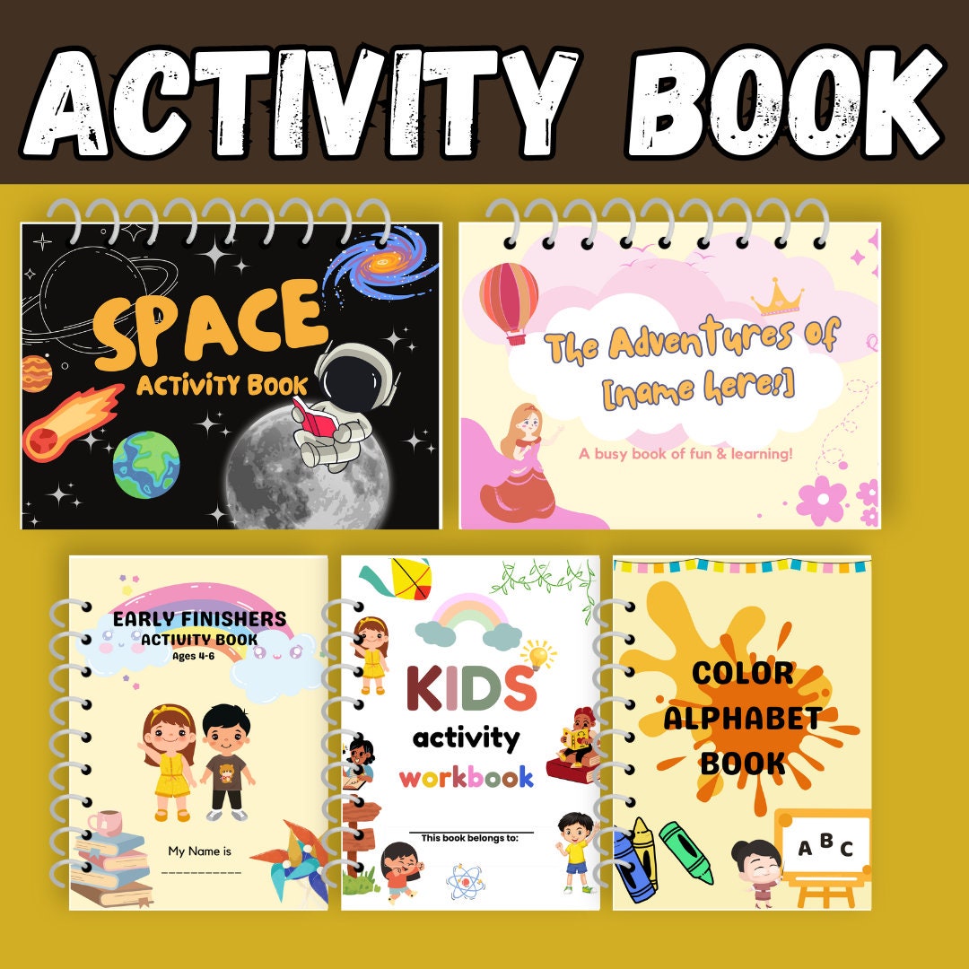 Busy Book for Toddler Dinosaur Busy Book Construction Busy Book Mermaid ...