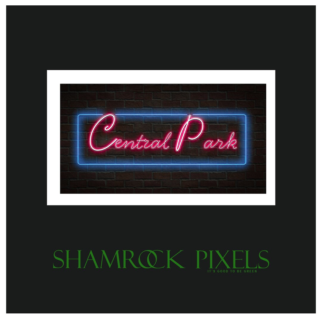 Neon Sign Central Park - Etsy