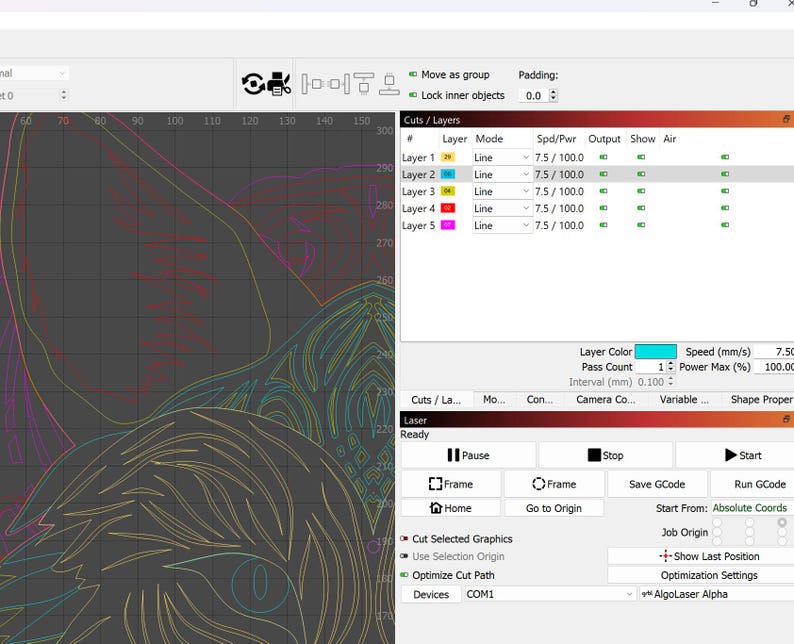 Multilayer Ornate Fox Laser Artwork SVG Mandela - 3D Layered Vector ...