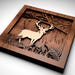Multilayer Christmas Stag Laser Artwork SVG Mandela - 3D Layered Vector ...