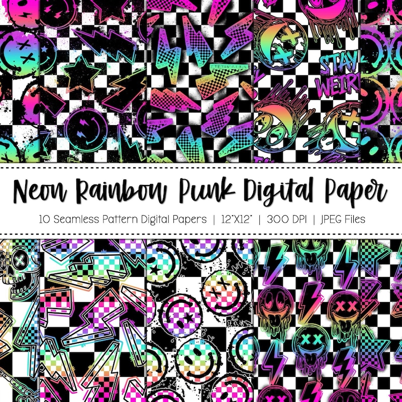 Abstract Checker Papers - Etsy