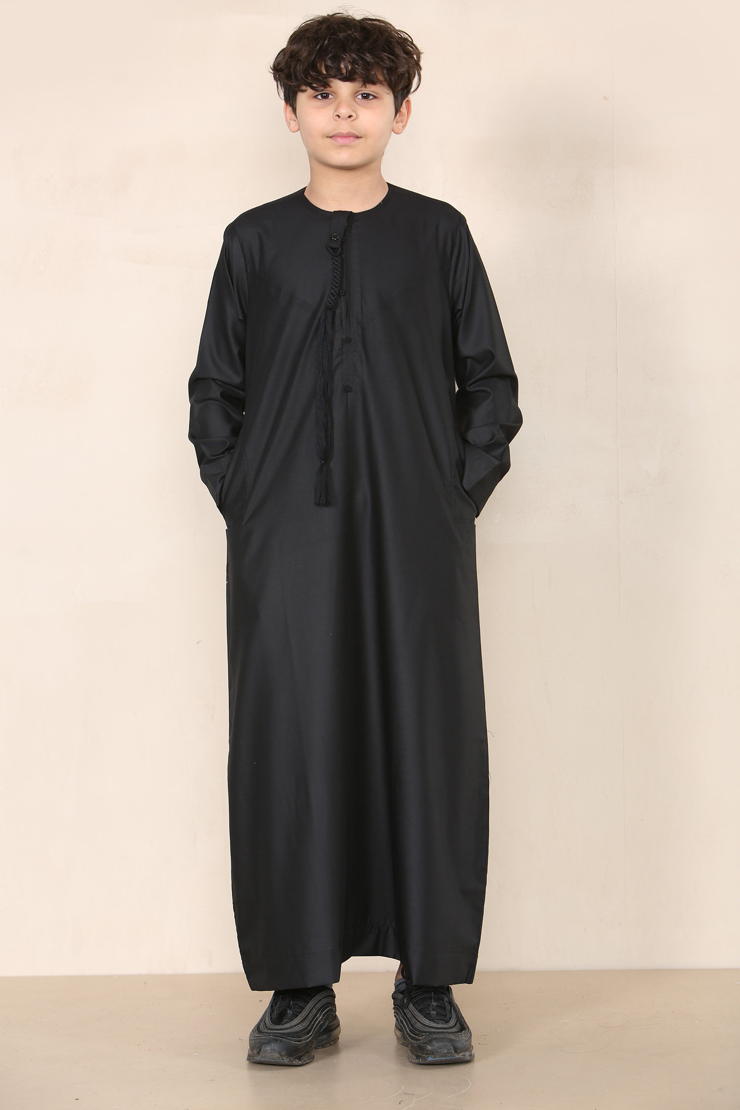 Boy's Thobe Emirati Omani Jubba Islamic Clothing Muslim Kaftan Eid Robe ...