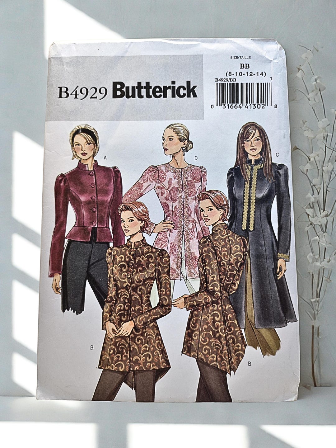 Very Rare Butterick 4929 Sewing Pattern – Victorian & Baroque Jacket ...