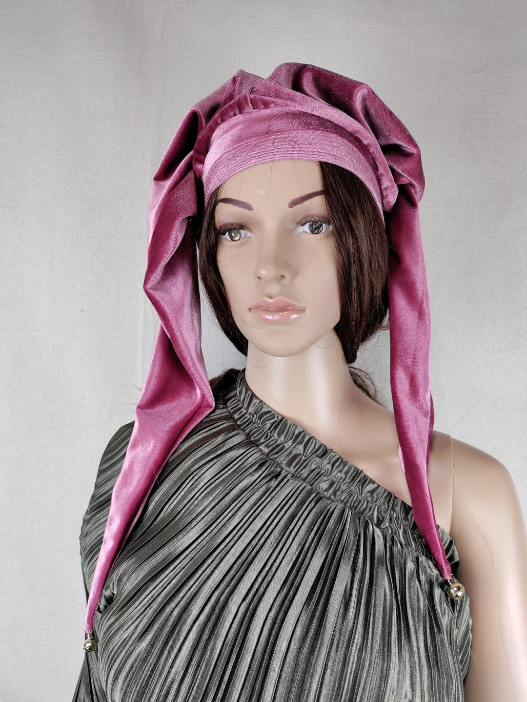 Handmade Velvet Jester Hat Renaissance Baroque Court Fool Cap ...