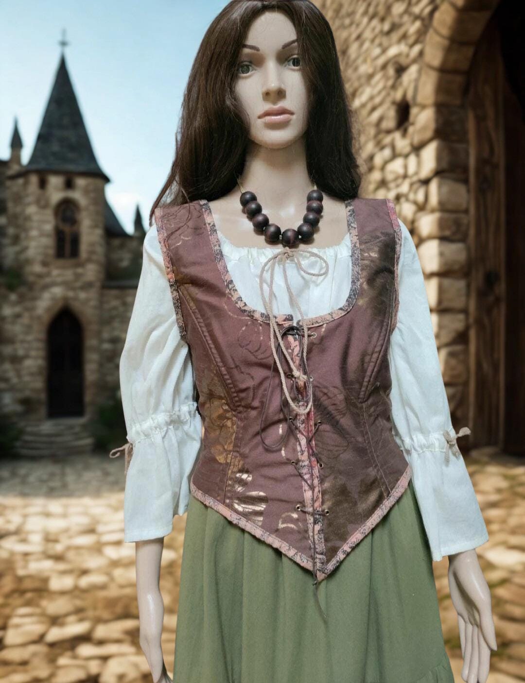 Medieval & Baroque Luxury Corset – Handmade LARP Reenactment Bodice ...