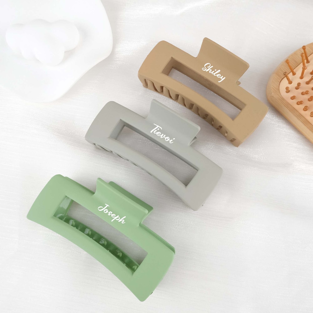 Custom Hair Claw Clips,personalized Name Hair Claw,claw Clip for Thick ...