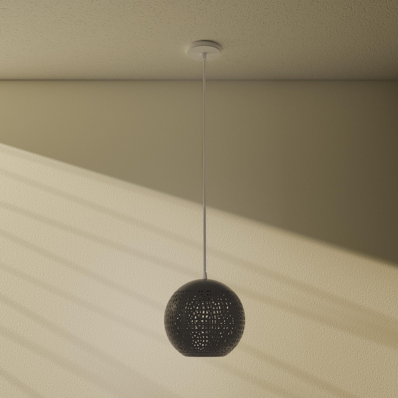 Boh Pendant Light – Handcrafted Voronoi Light Lamp With Intricate ...