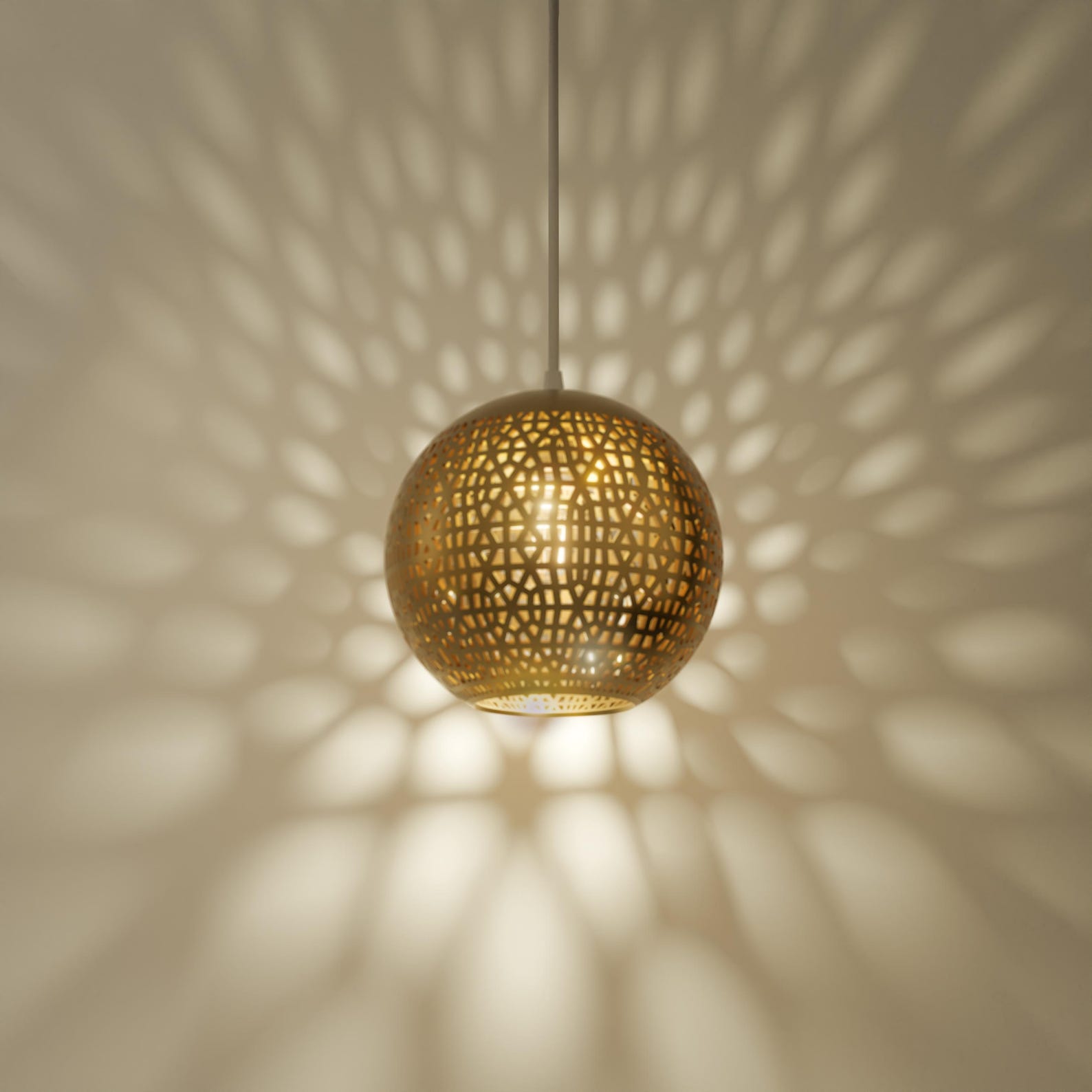 Boh Pendant Light – Handcrafted Voronoi Light Lamp With Intricate ...