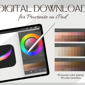 Skin Tones Procreate Color Palette Bundle, Procreate Skin Palette, Skin ...