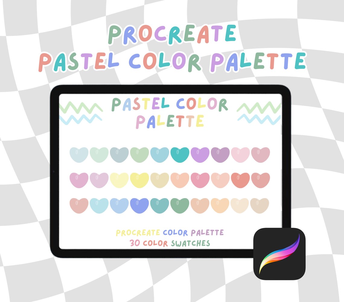 Procreate Pastel Color Palette, Color Palette, Procreate Swatches ...