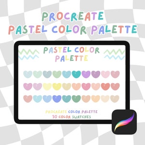 Procreate Pastel Color Palette, Color Palette, Procreate Swatches ...