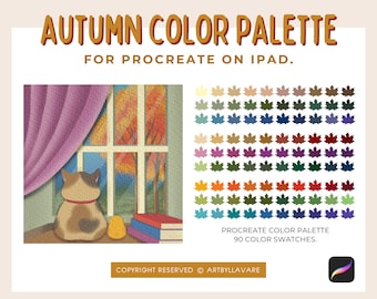 Fall Time Procreate Colour Palette / Autumn & Fall Color Palette ...