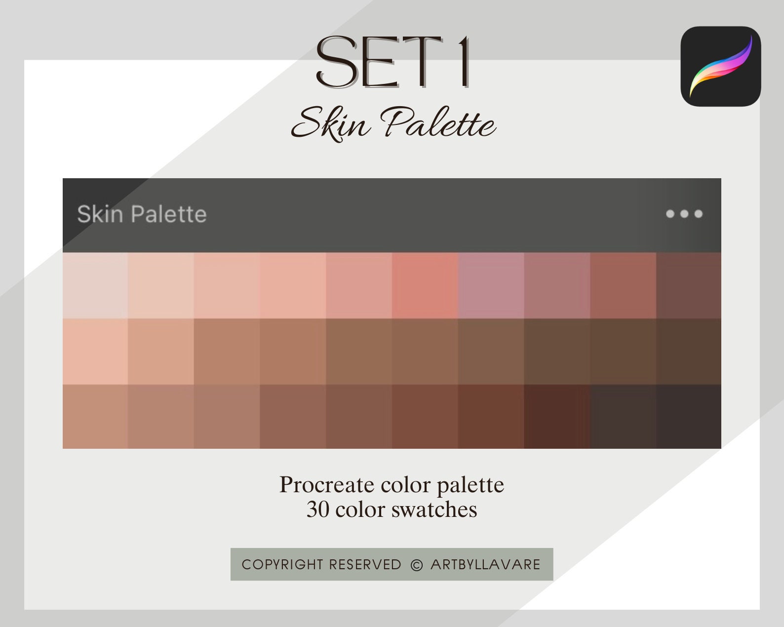 Skin Tones Procreate Color Palette Bundle, Procreate Skin Palette, Skin ...