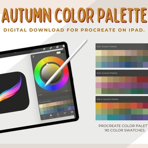 Autumn Color Palettes Bundle, Autumn Procreate Color Palette, 3 Packs ...