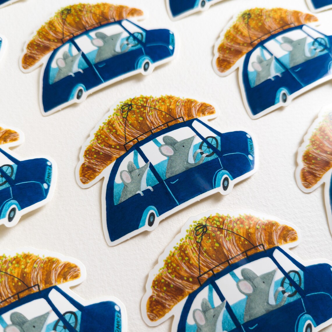 Pistachio Croissant Sticker / Die Cut Glossy Vinyl Sticker / Cute ...