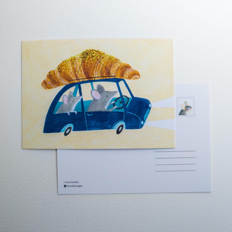 Postcard Mouse - Etsy UK