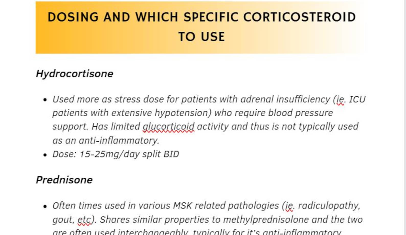 Oral Corticosteroids, Cheat Sheet, Steroids, Anti-inflammatory, Pain ...