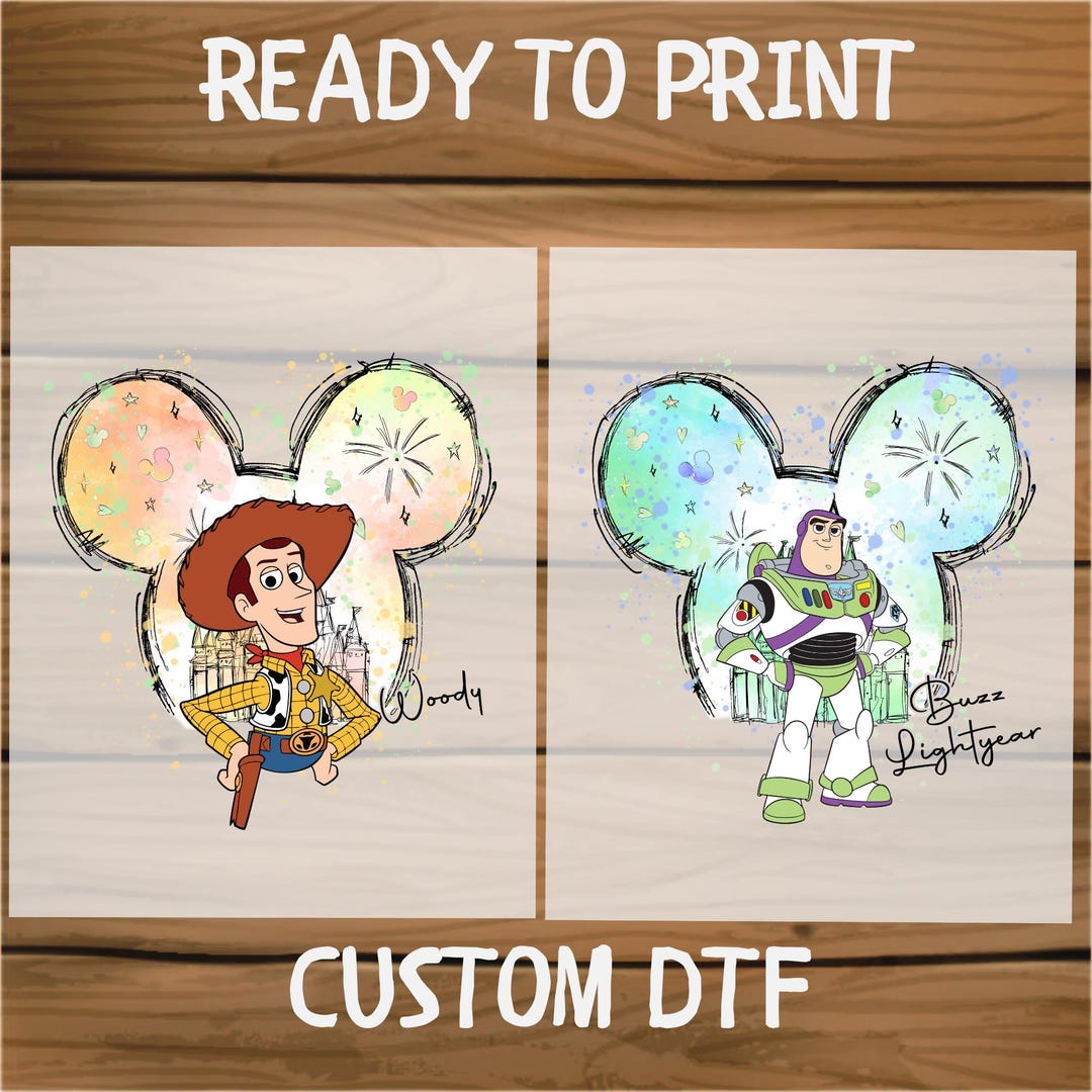 Toy Story DTF Transfer, Disneyworld Trip Heat Press, Toy Story Party ...