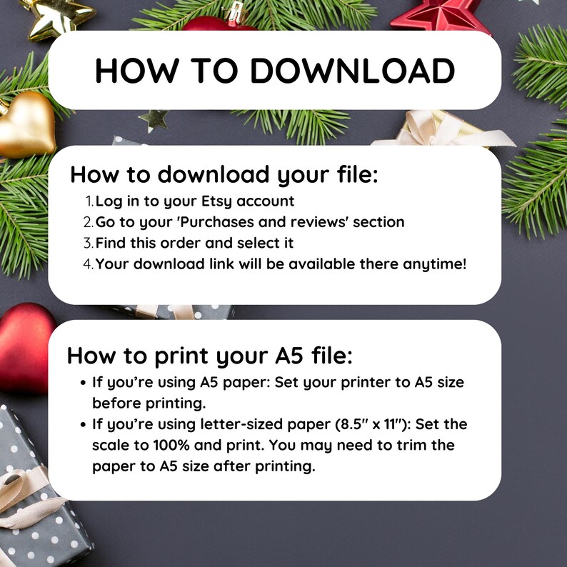 Printable Pink Secret Santa Questionnaire Printable Christmas Planner ...