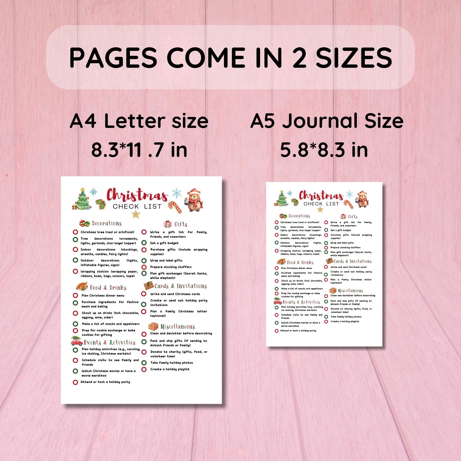 Christmas Checklist Printable | Christmas to Do List Printable ...