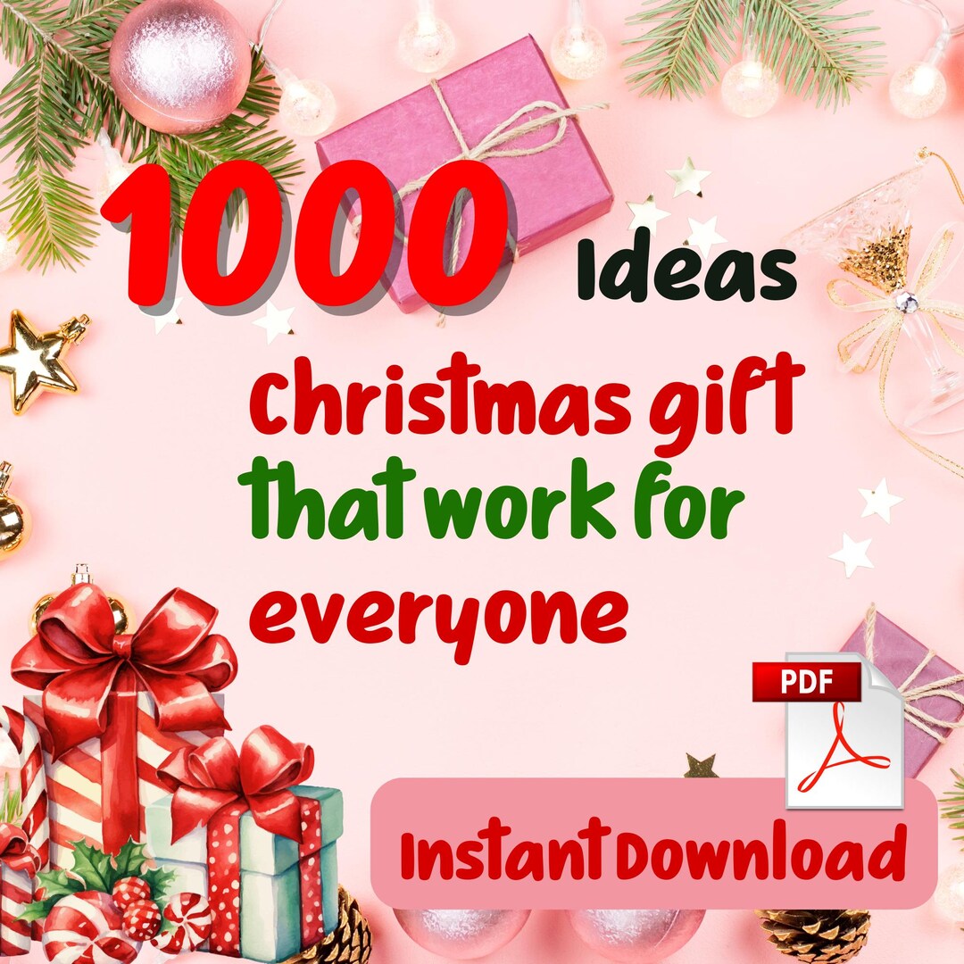 1000 Gift Guide Ideas PDF 10 Gift Categories for Everyone, Kids, Teens ...