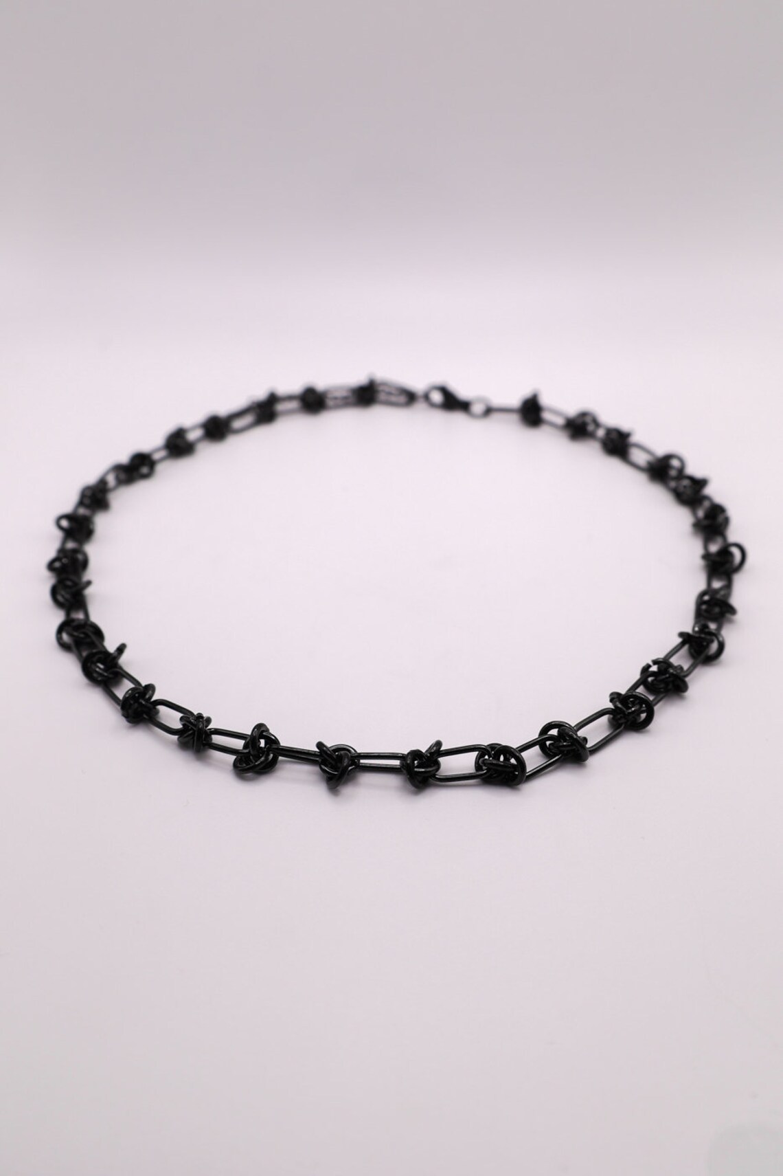 Stainless Steel Knot Link Chain Necklace– Gothic Chain, Grunge Jewelry ...