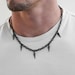 100% Stainless Steel Spike Cable Chain Necklace | Edgy Aesthetic ...