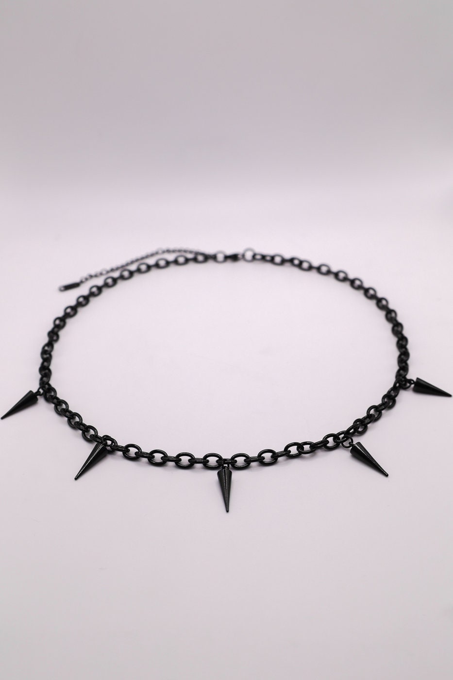 100% Stainless Steel Spike Cable Chain Necklace | Edgy Aesthetic ...