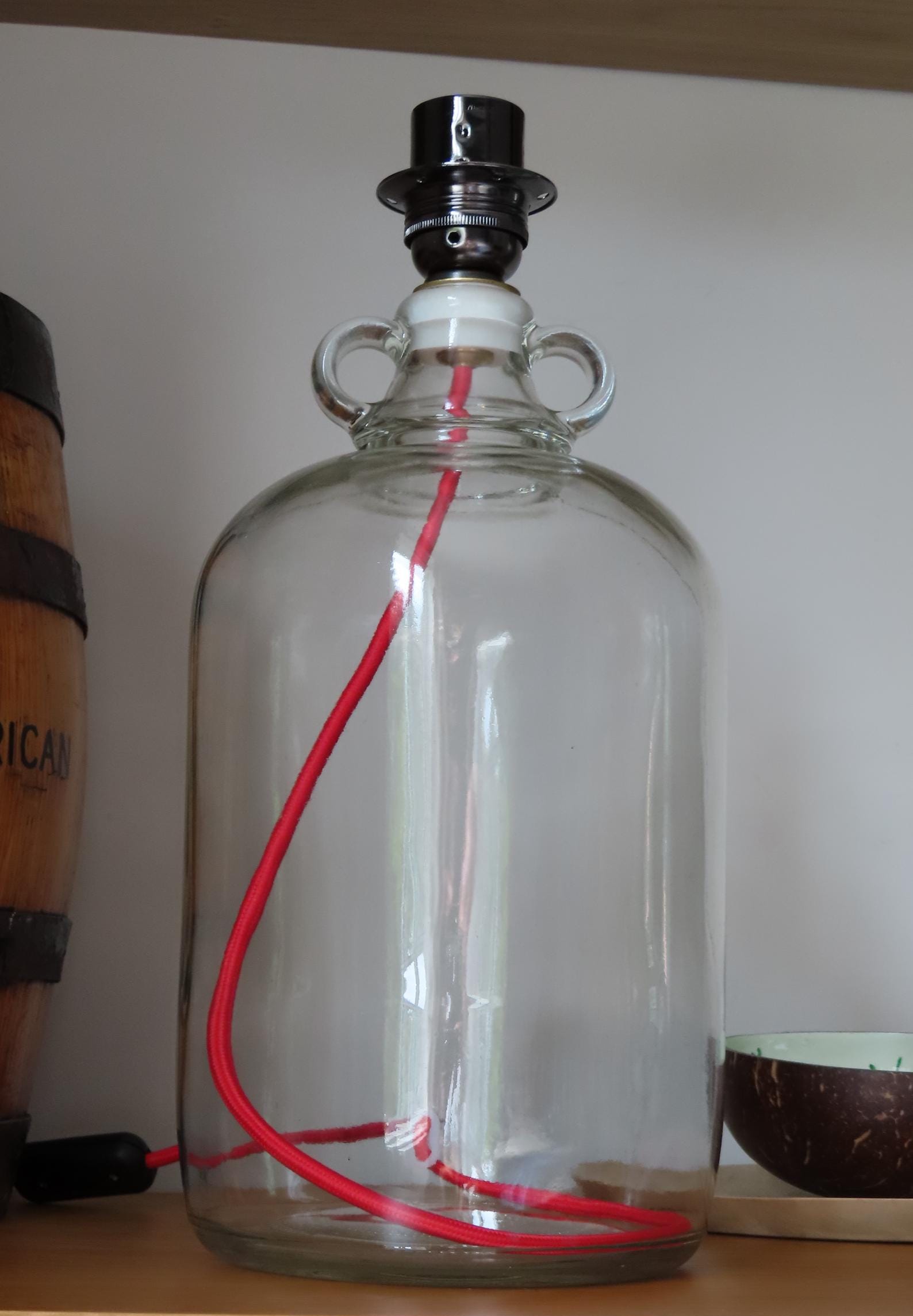Handmade Demijohn Bottle Lamp - Etsy