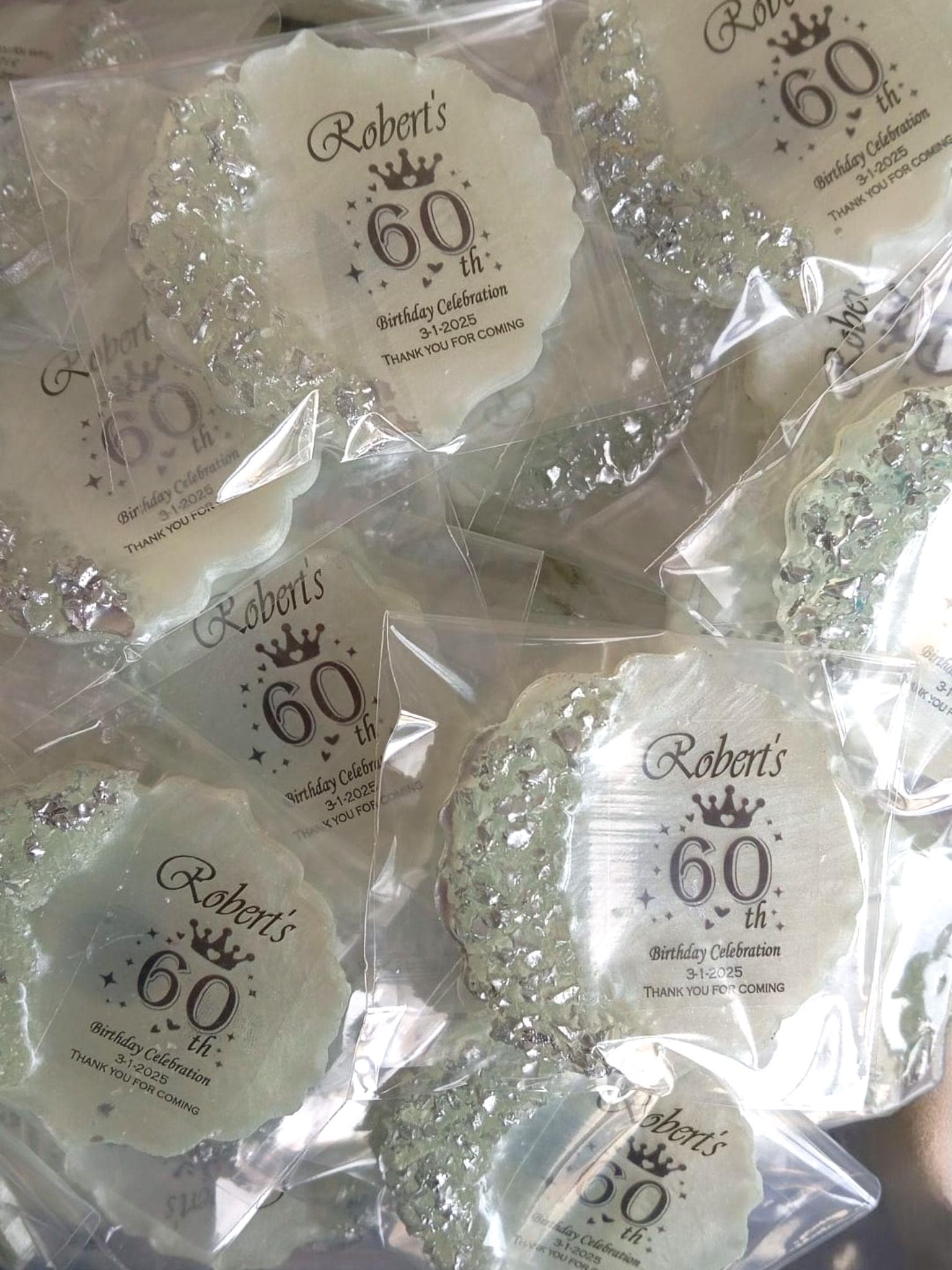 In Loving Memory Funeral Favors - Celebration of Life Epoxy Resin ...