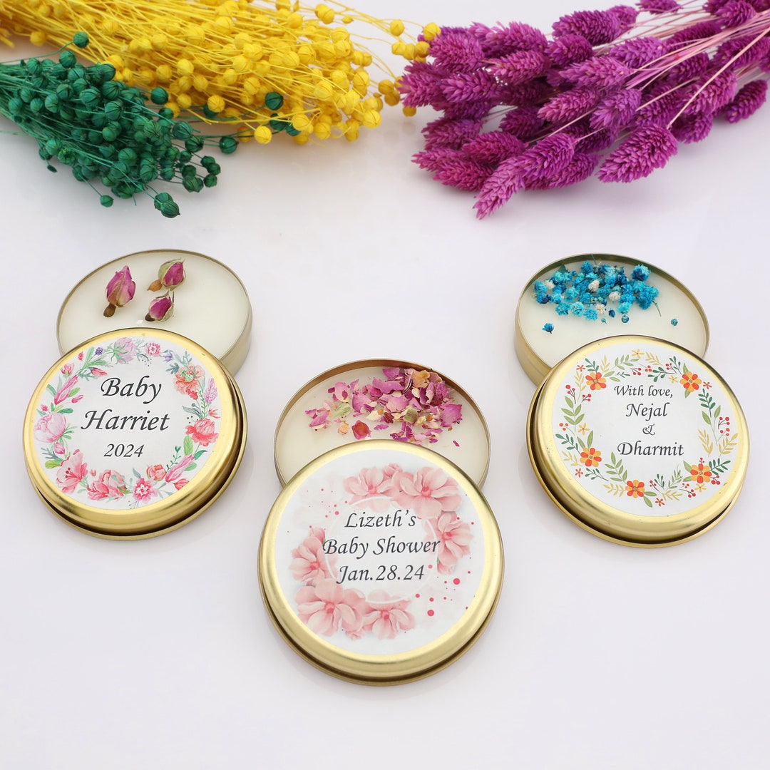 Personalized Candle Favors for Guest, Wedding Candle Favors, Scented ...