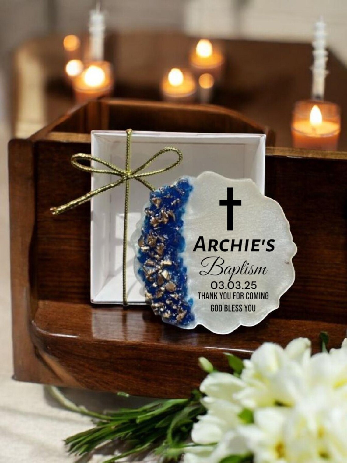 In Loving Memory Funeral Favors - Celebration of Life Epoxy Resin ...