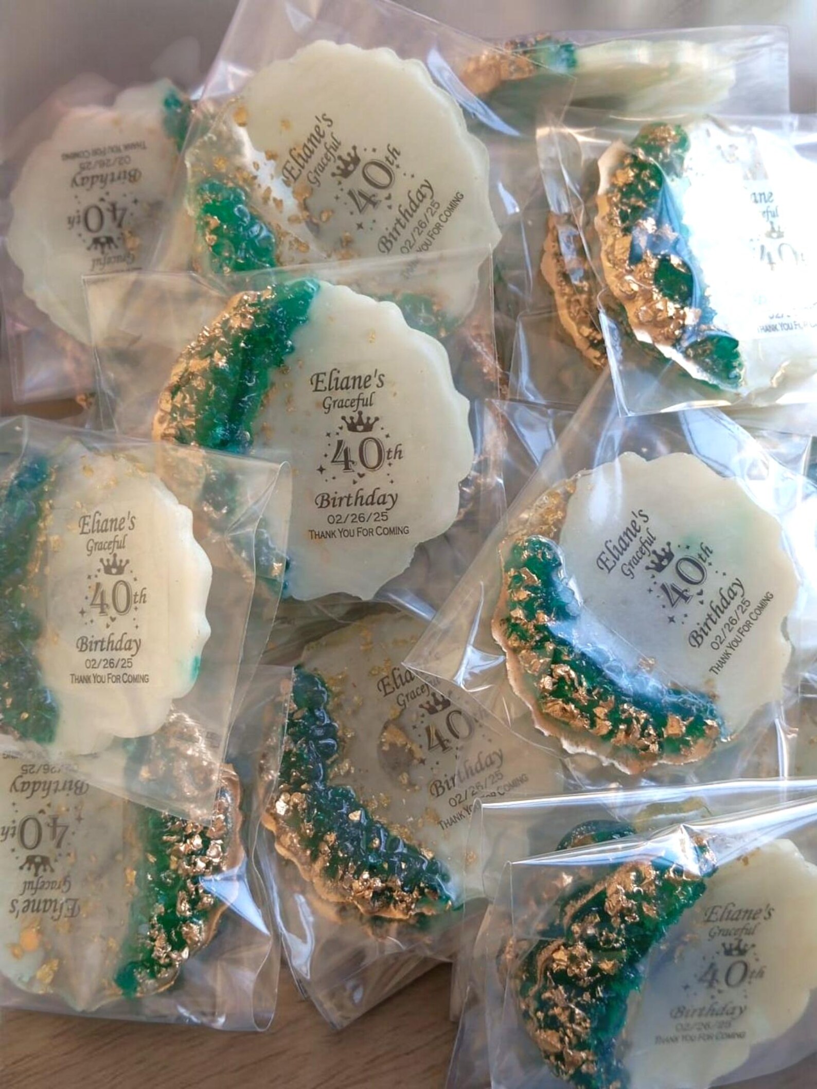 In Loving Memory Funeral Favors - Celebration of Life Epoxy Resin ...