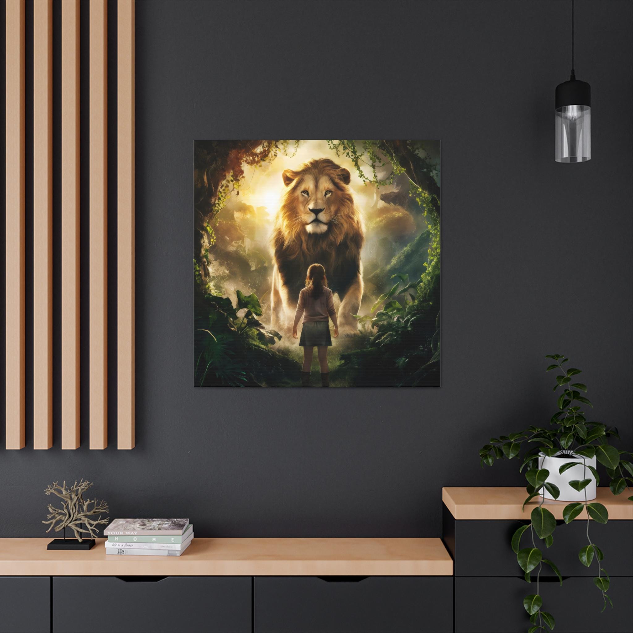 Narnia Poster Canvas Print Aslan Wall Art Home Decor Canvas Print ...