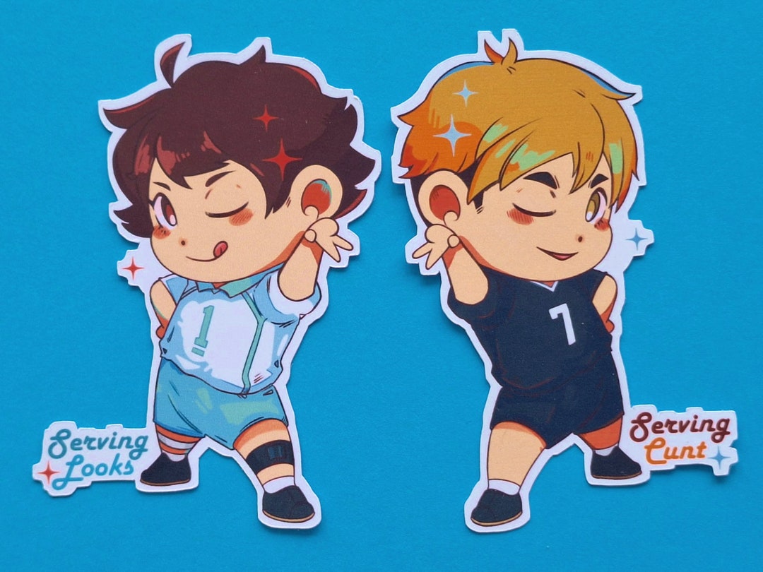 Serve! Oikawa & Atsumu Haikyuu!! Stickers - Etsy