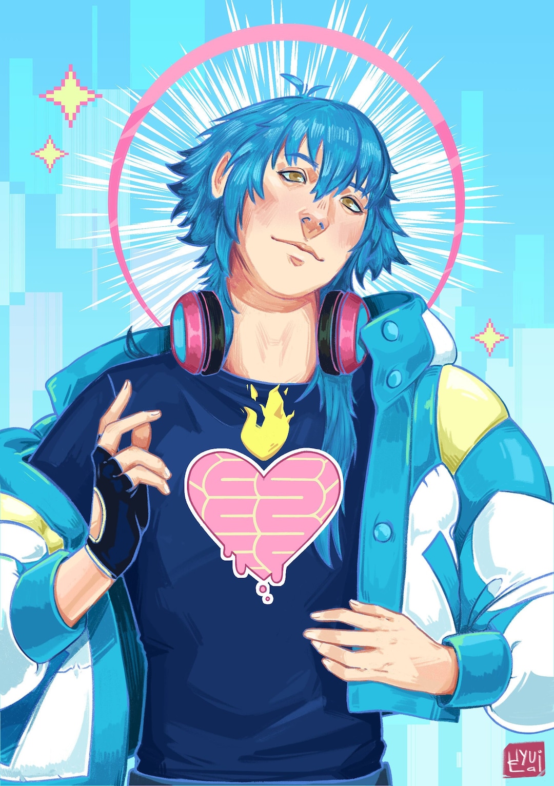Yaoi Jesus - Aoba Seragaki Print - Etsy