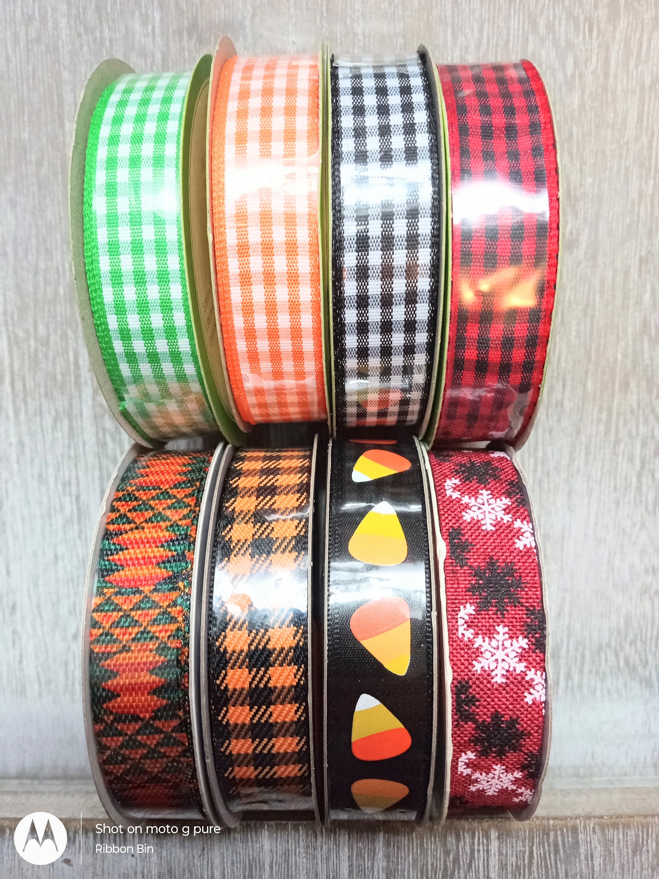5/8 Print Satin Ribbon, Ribbonbin, 16mm Navajo Ribbon, Halloween Ribbon ...