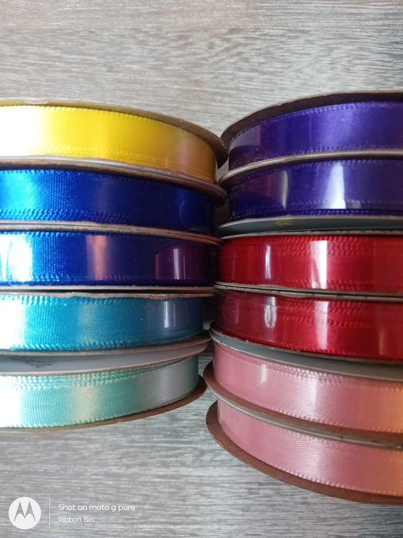 3/8" Solid Satin Ribbon: Offray Brand, Sewing, Craft & Decor - Etsy