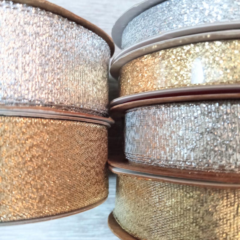 Metallic Ribbon - Etsy