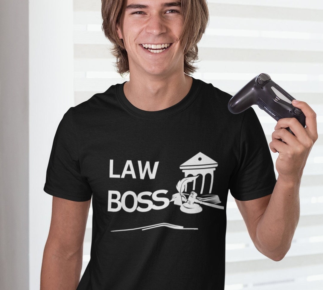 Law Boss is Bold Lettering Expressing Confidence and Attitude It Looks ...