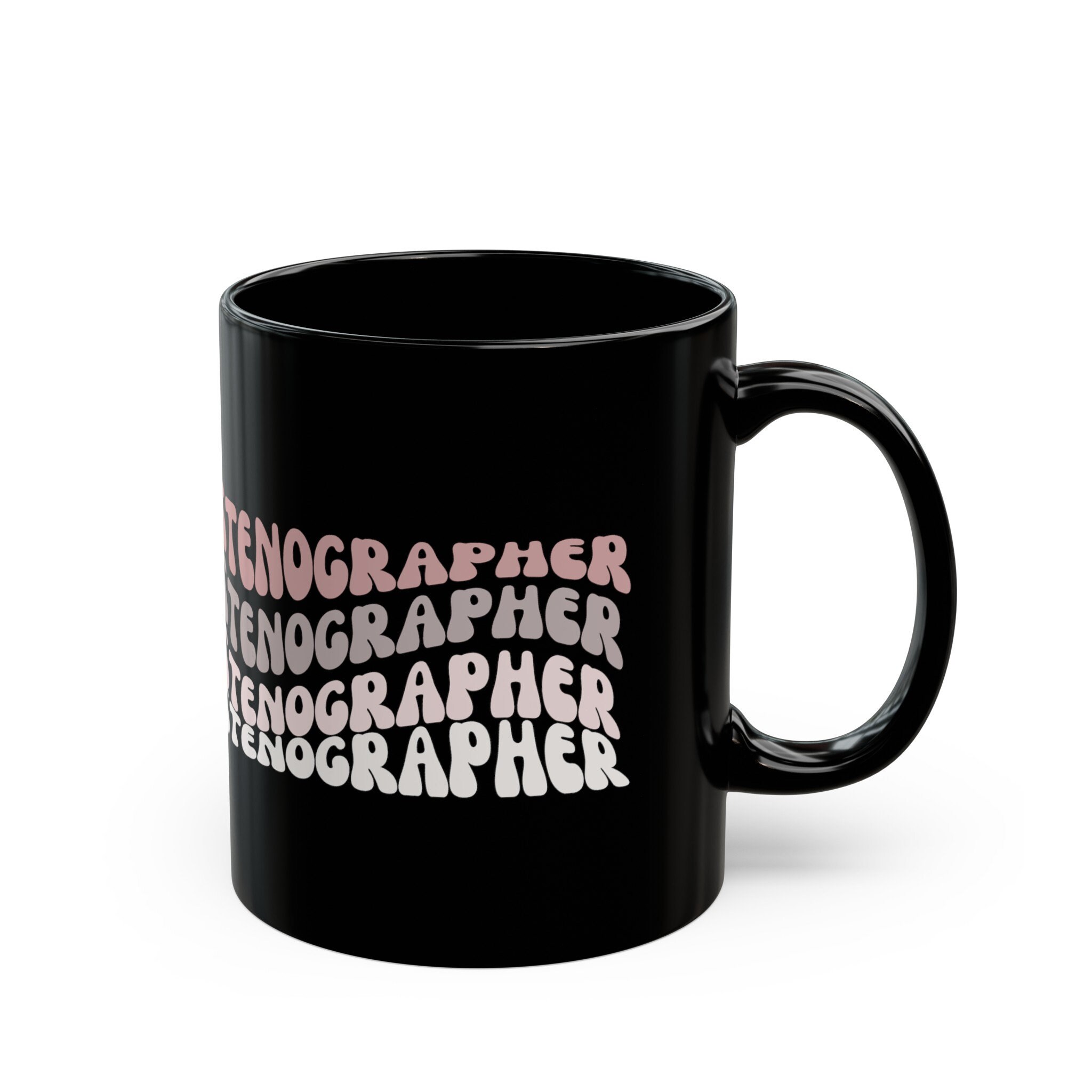 COURT REPORTER MUG Stenographer's Mug Court Coworker Gift Black Mug ...