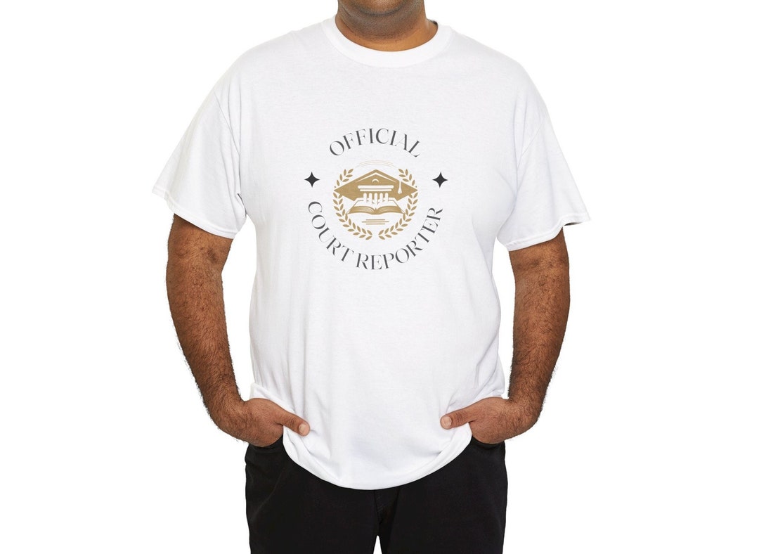 Official Court Reporter T-shirt: Classic Stenographer Gift - Etsy